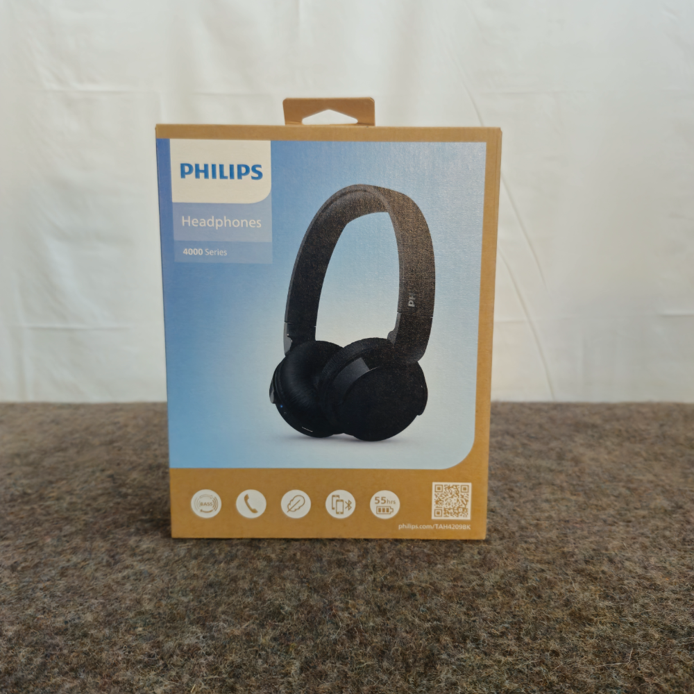 Philips TAH4209 BT On Ear Headphone with Mic-Black - Bidsy